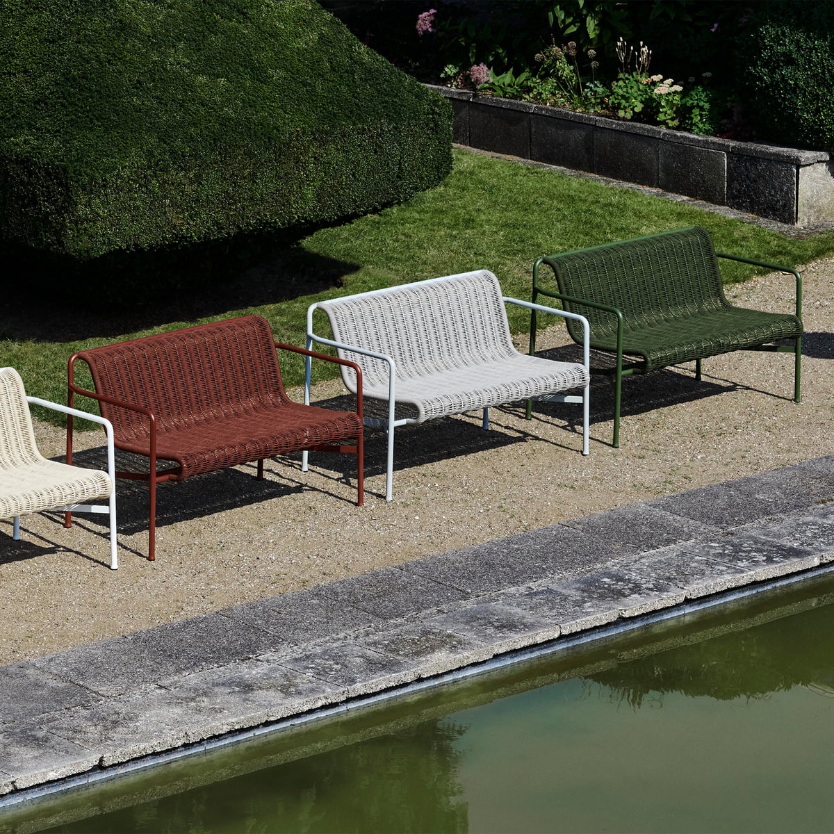 Palissade Cord Dining Bench von Hay | Connox